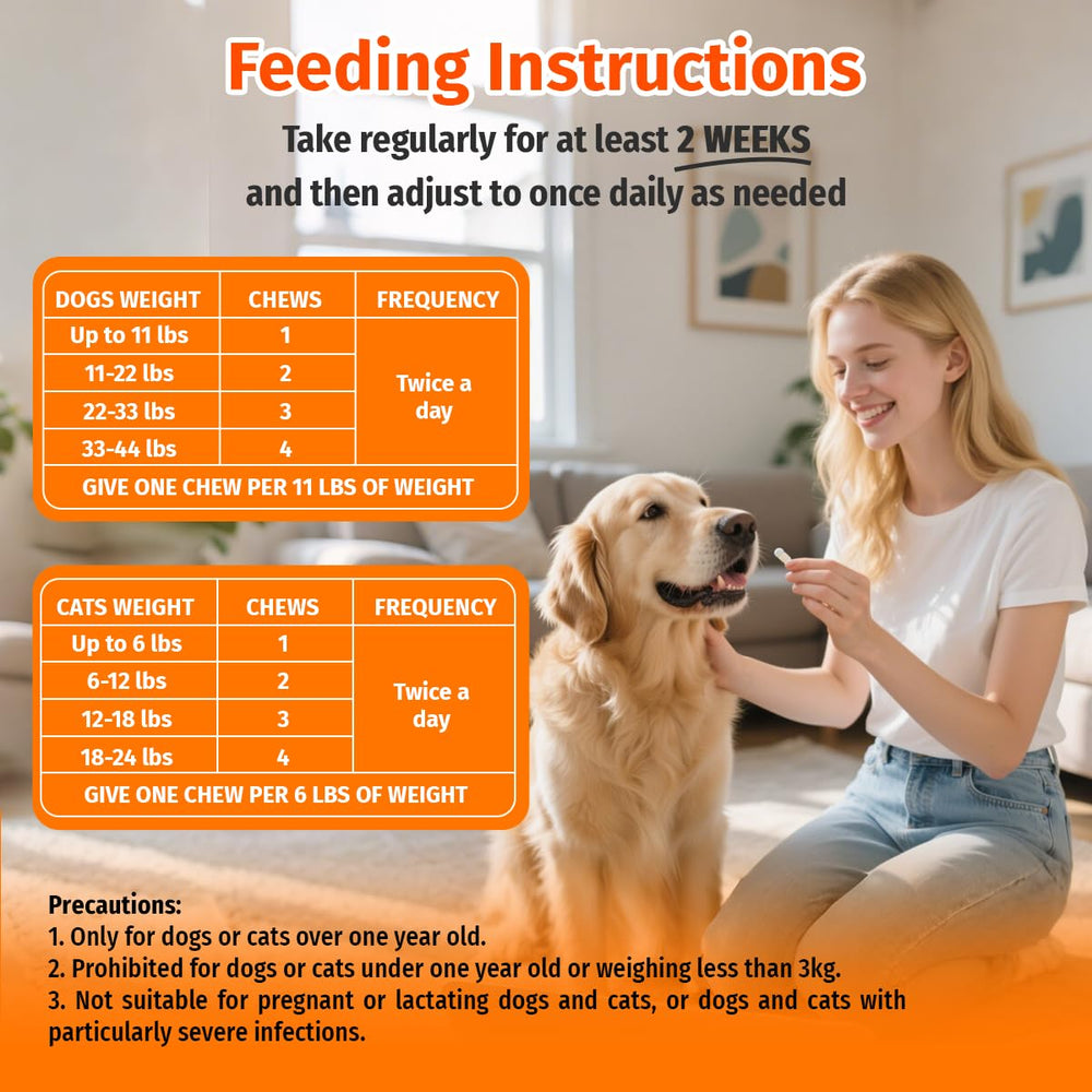 Cassiel pet Dog Allergy Relief Chews – Itch Relief & Skin Support for ...